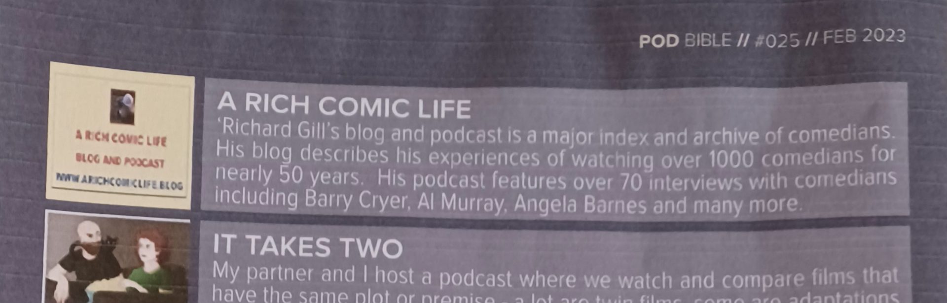 A Rich Comic Life Pod Bible Issue 25 4 – A RICH COMIC LIFE BLOG AND PODCAST